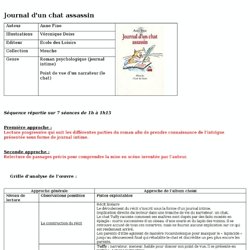résumé journal d'un chat assassin anne fine
